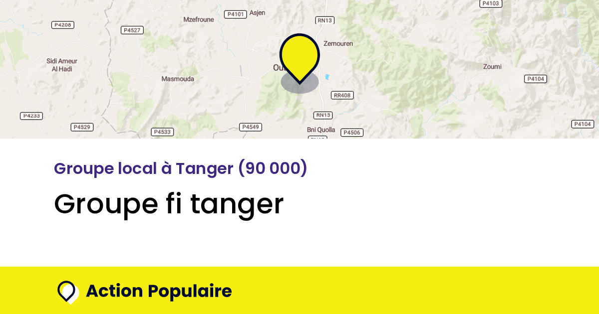 Groupe FI Tanger — Action Populaire